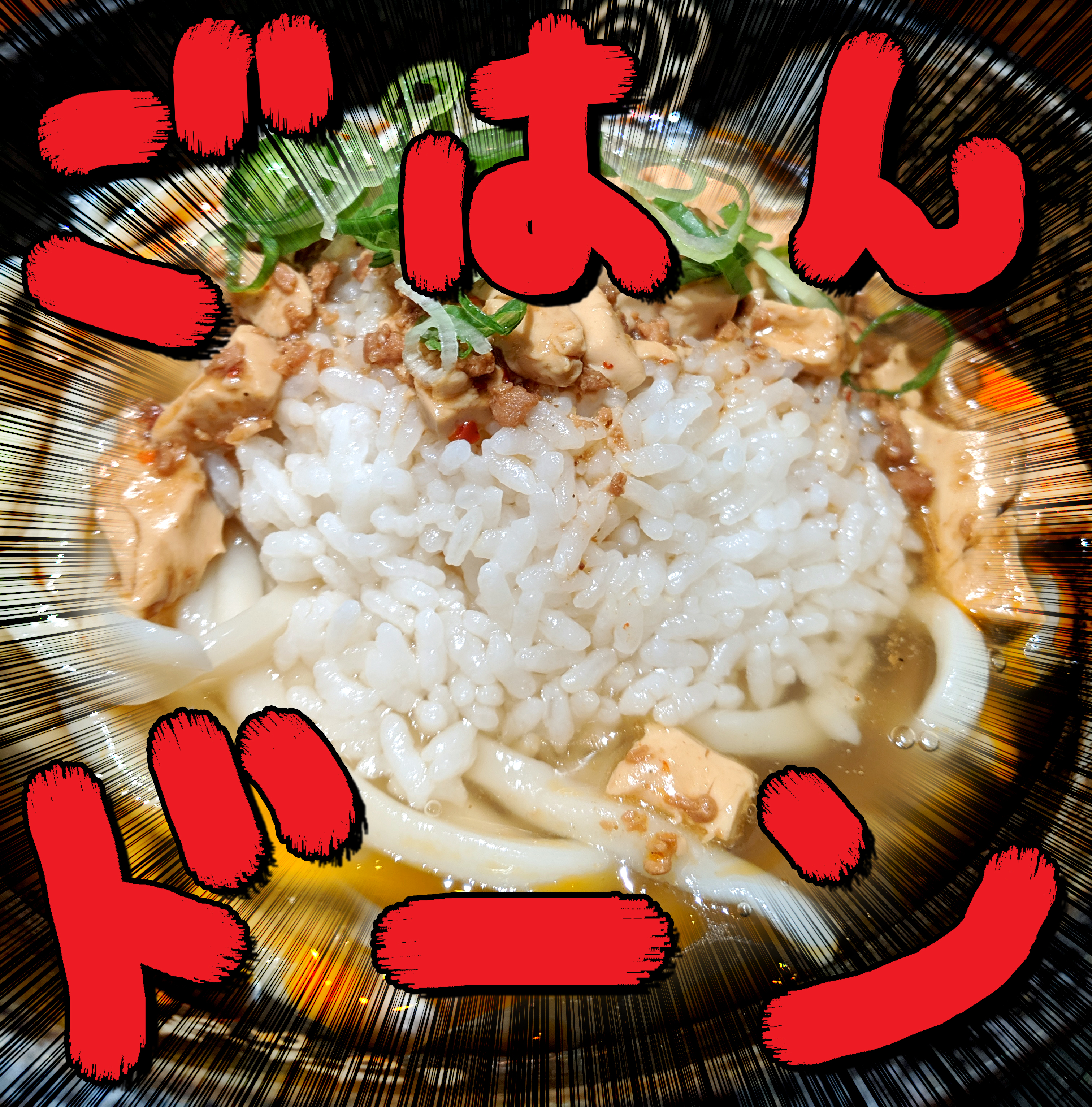 はなまるうどんがぶっ壊れた!? うどんの上に「麻婆丼」をのせる暴挙に出てしまう…… | ロケットニュース24
