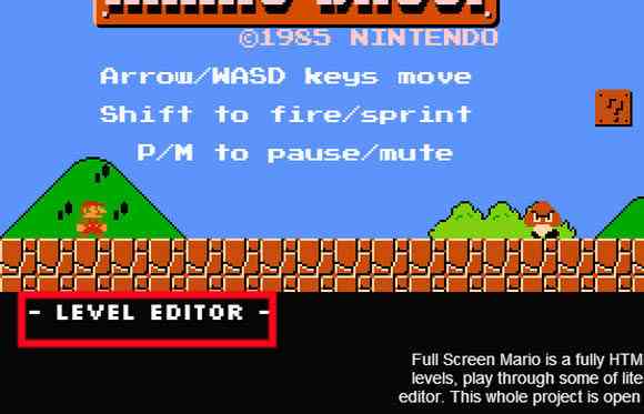 Full Screen Mario allows you to play Super Mario Bros. on your computer ...