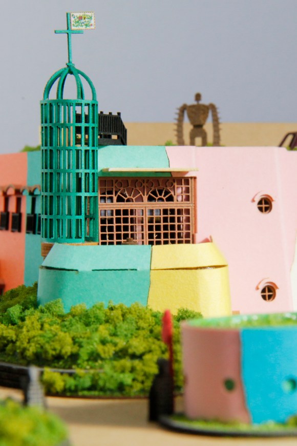 The amazing papercraft model from the Ghibli Museum — see the museum in ...