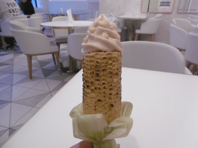 Sweet soft serve corn ice cream on grilled corn? We try Dominique Ansel ...