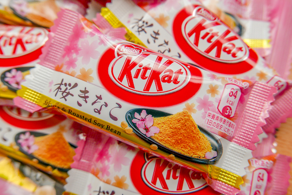 Japanese Kit Kats get a cherry blossom boost with Sakura and Roasted ...