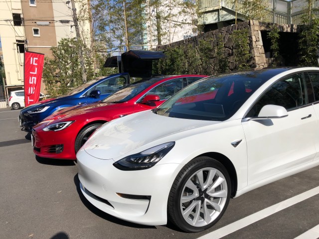 New meets old while testing a Tesla in Kyoto in honor of Japan’s first ...